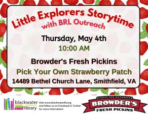 Blackwater Regional Library - Little Explorers with BRL Outreach ...